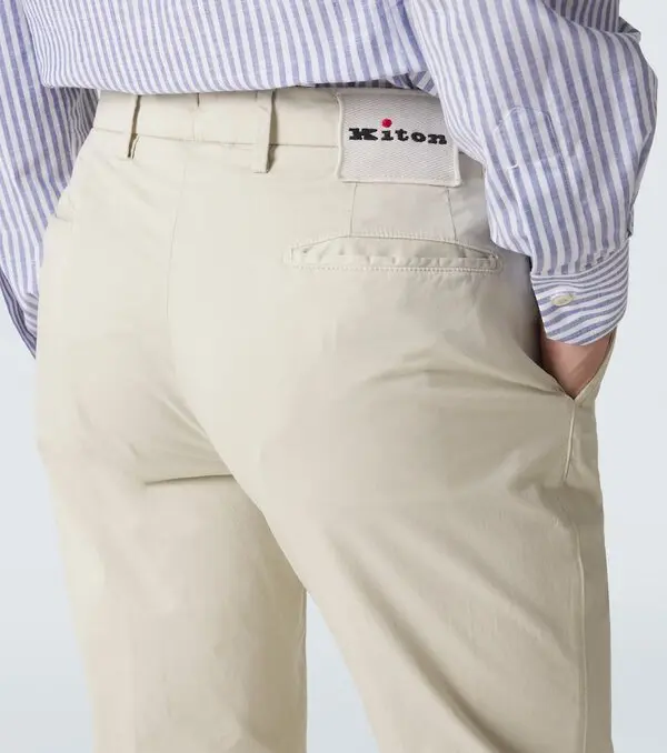 Kiton Cotton-blend Chinos - Beige