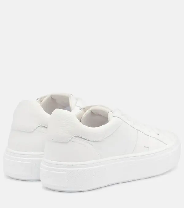 Hogan H705 Leather Platform Sneakers