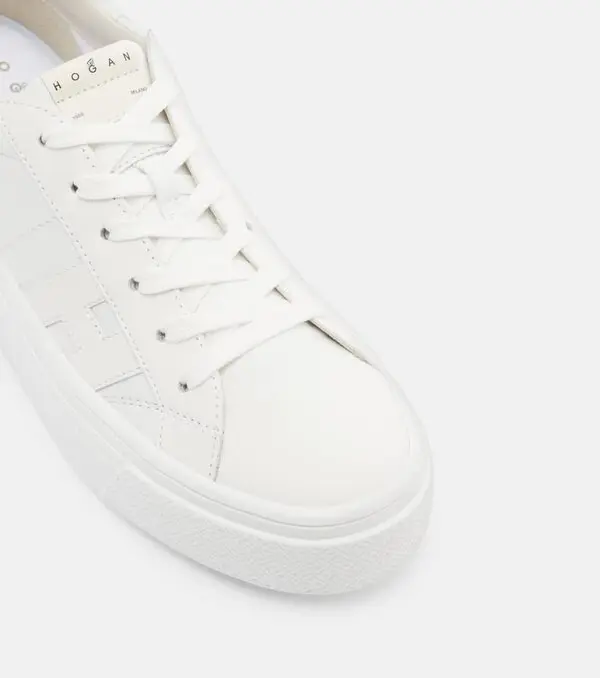 Hogan H705 Leather Platform Sneakers
