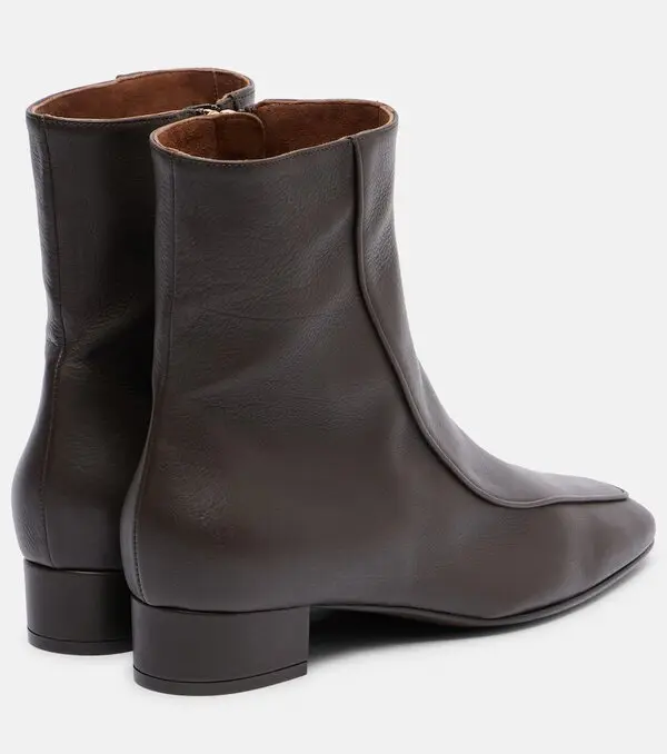 HERBERT LEVINE Shadow Ban 30 Leather Ankle Boots - Brown