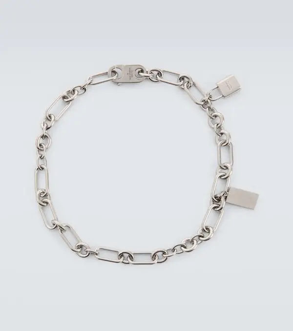Acne Studios Padlock Chain Necklace - Silver
