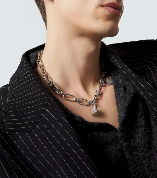 Acne Studios Padlock Chain Necklace