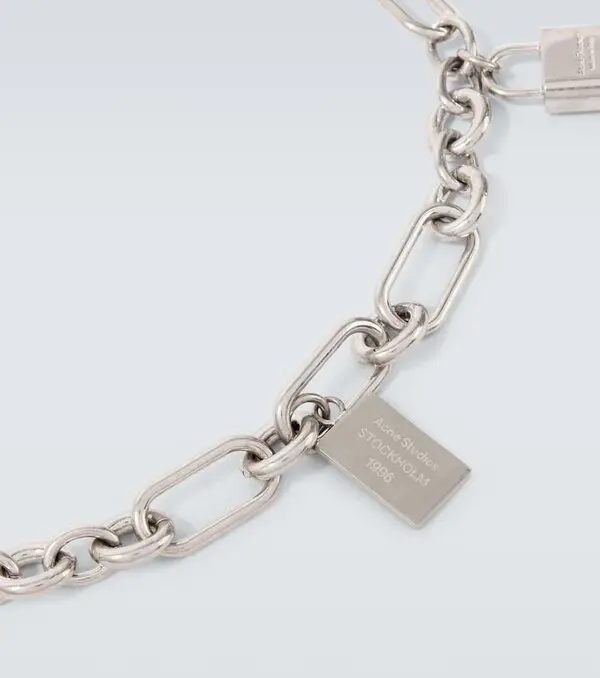 Acne Studios Padlock Chain Necklace