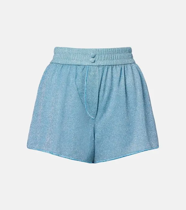 Oseree Lumiere Metallic Shorts - Blue