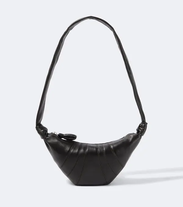 LEMAIRE Croissant Small Leather Shoulder Bag - Brown