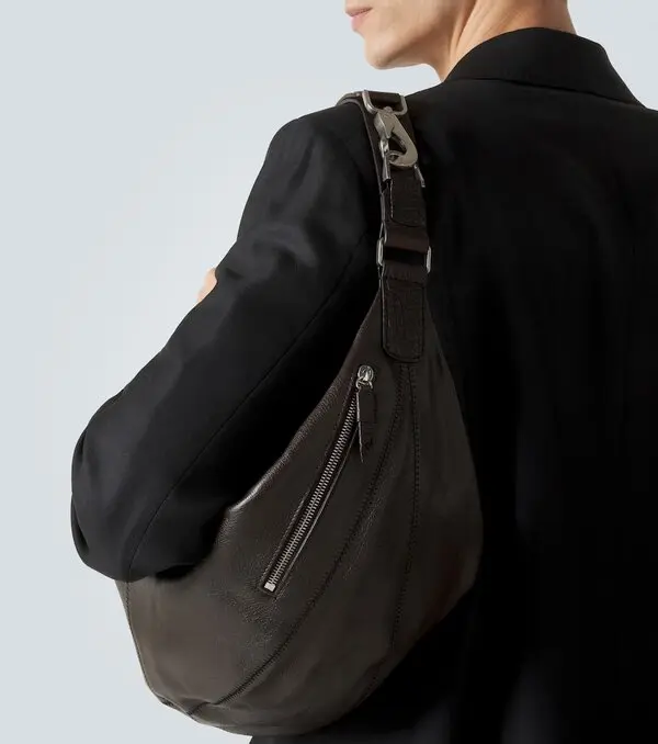 LEMAIRE Quiver Clip Leather Shoulder Bag