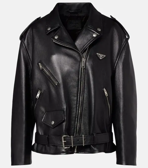 Prada Leather Biker Jacket