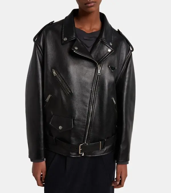 Prada Leather Biker Jacket
