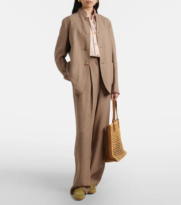TOD'S Leather Penny Loafers - Beige