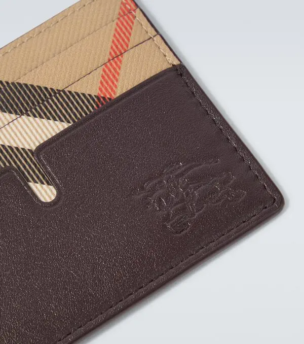 Burberry Check Leather Card Holder