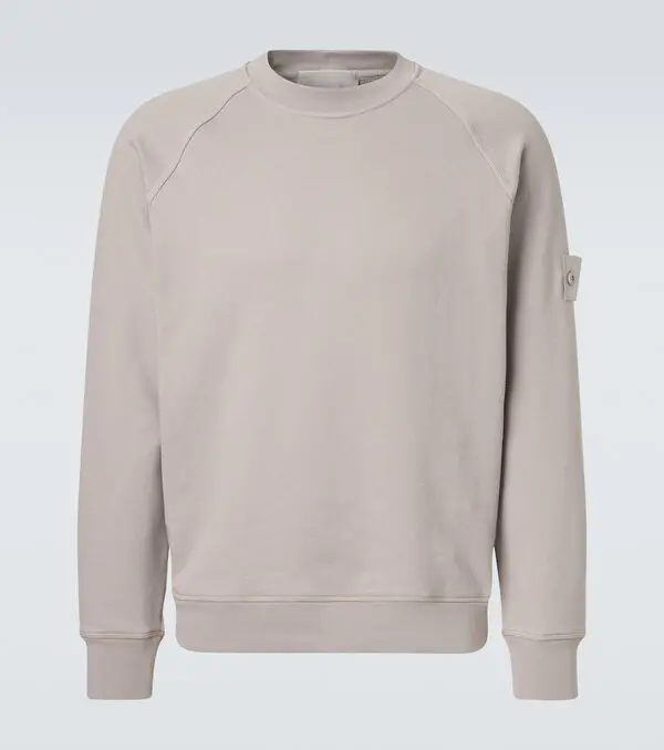 Stone Island Cotton Jersey Crewneck Sweatshirt - Grey