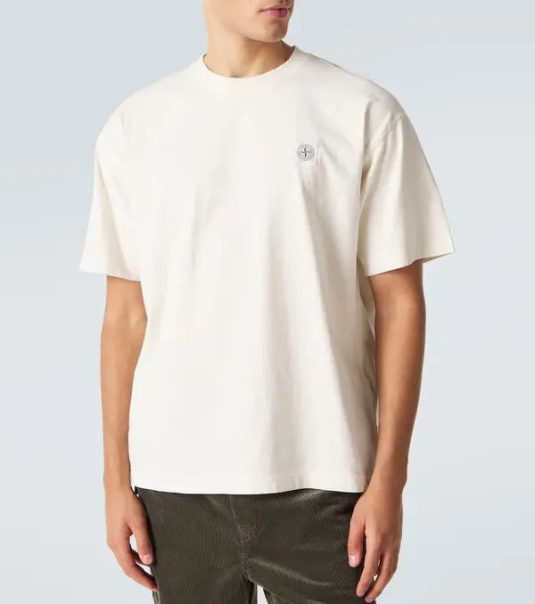 Stone Island Compass Cotton Jersey T-shirt - White