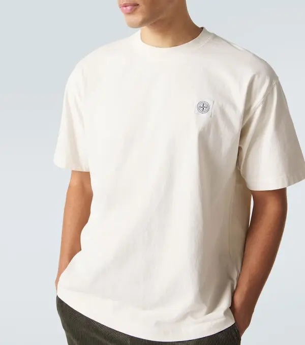 Stone Island Compass Cotton Jersey T-shirt - White