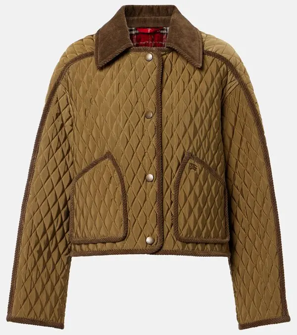 Burberry Floriston Quilted Jacket - Brown