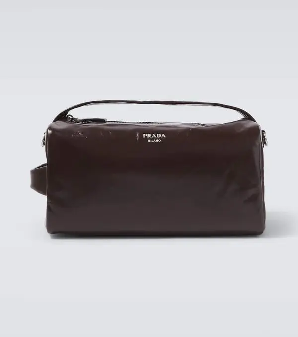 Prada Leather Shoulder Bag - Brown