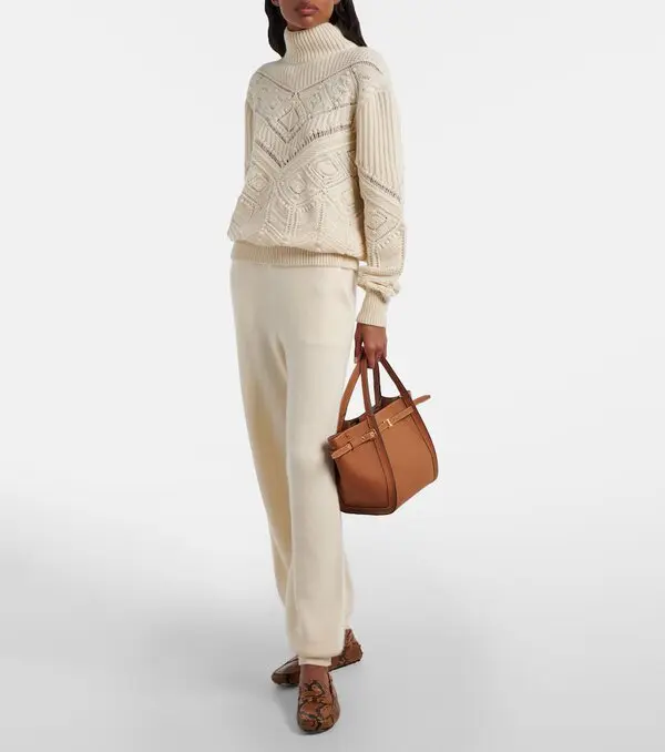 TOD'S T Signature Small Leather Tote Bag