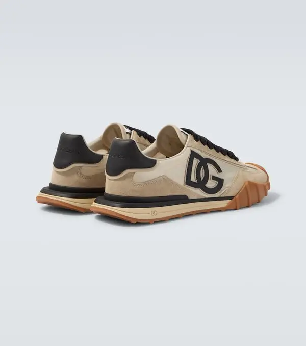Dolce & Gabbana Dg Suede-trimmed Sneakers