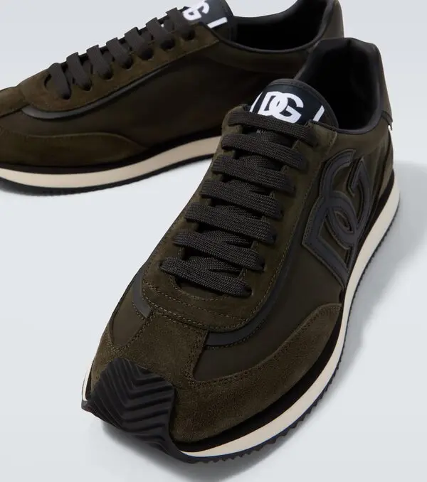 Dolce & Gabbana Dg Suede Sneakers - Green