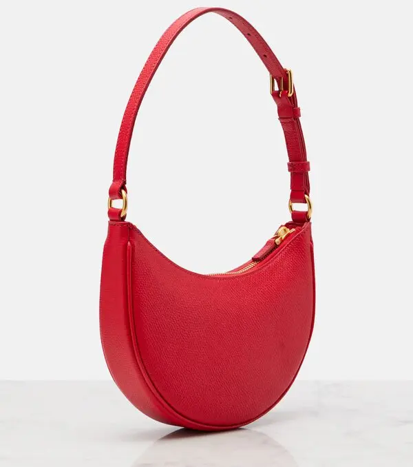Valentino Garavani Vlogo Leather Shoulder Bag