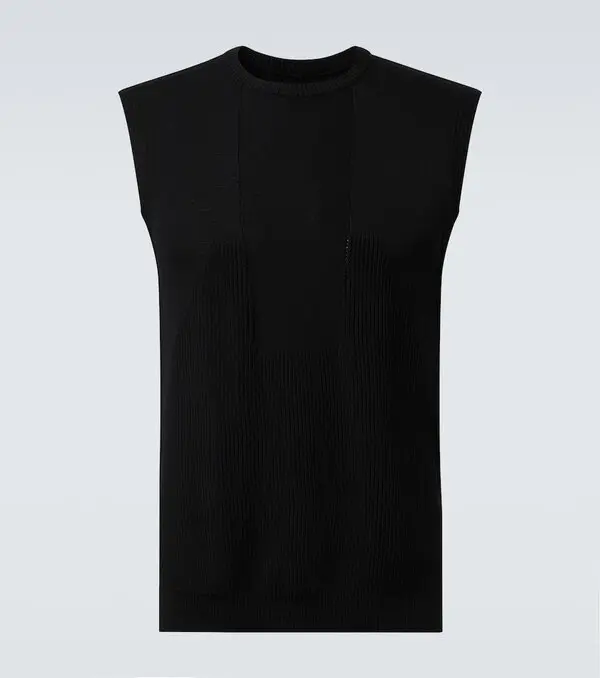 Rick Owens Ribbed-knit Virgin Wool Tank Top