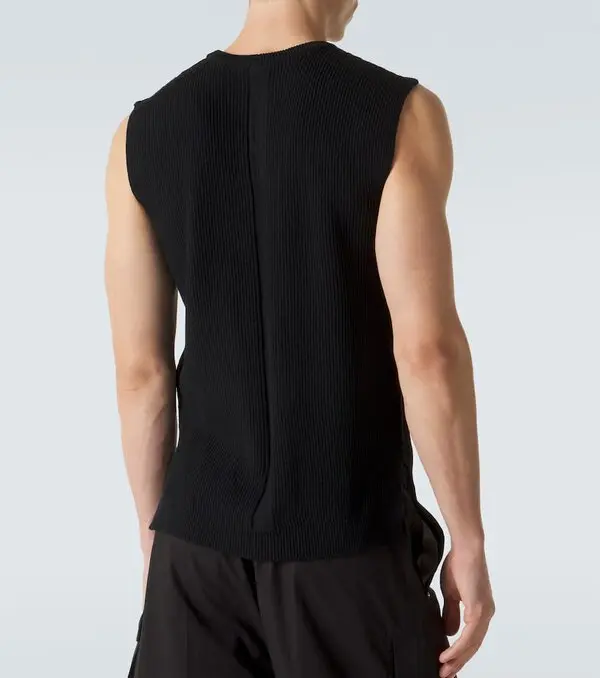 Rick Owens Ribbed-knit Virgin Wool Tank Top