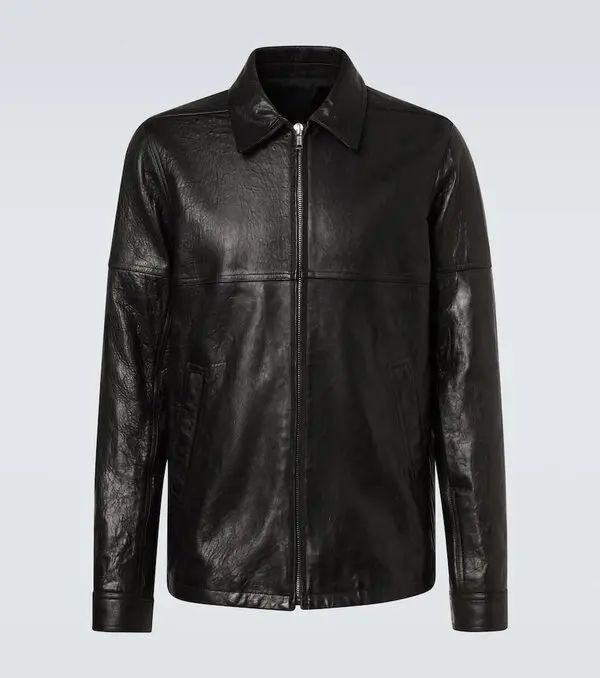 Rick Owens Brad Leather Jacket - Black