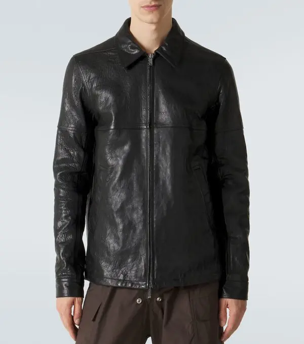 Rick Owens Brad Leather Jacket - Black