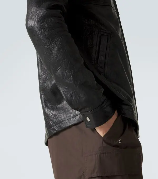 Rick Owens Brad Leather Jacket - Black