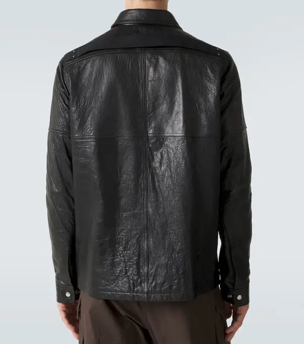 Rick Owens Brad Leather Jacket - Black