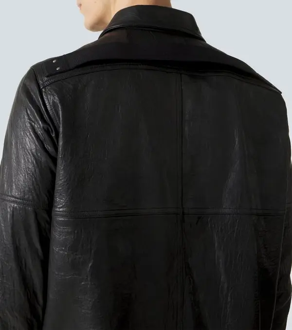 Rick Owens Brad Leather Jacket - Black