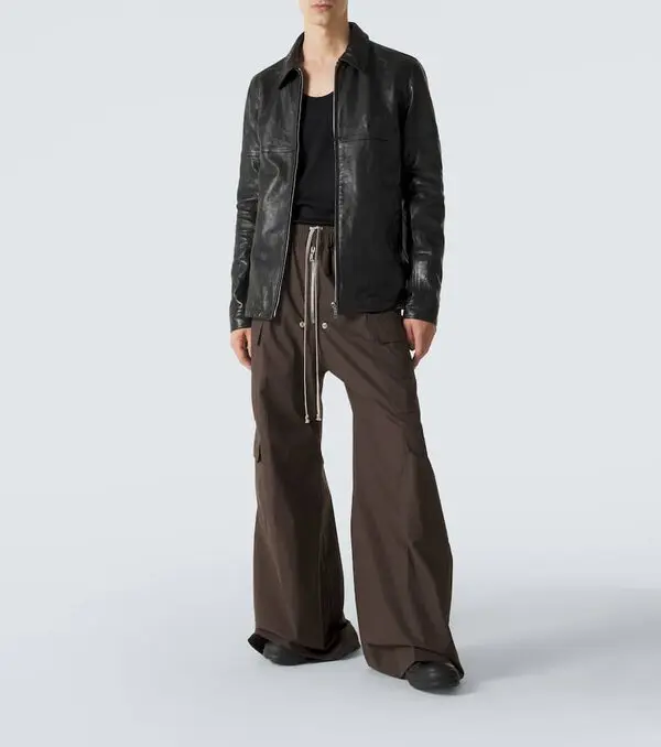 Rick Owens Brad Leather Jacket - Black