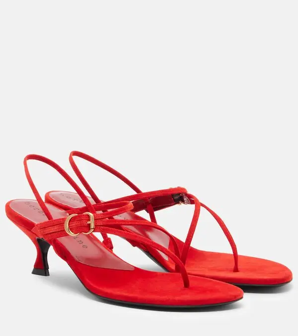 HERBERT LEVINE Starry Eyed 50 Suede Sandals - Red