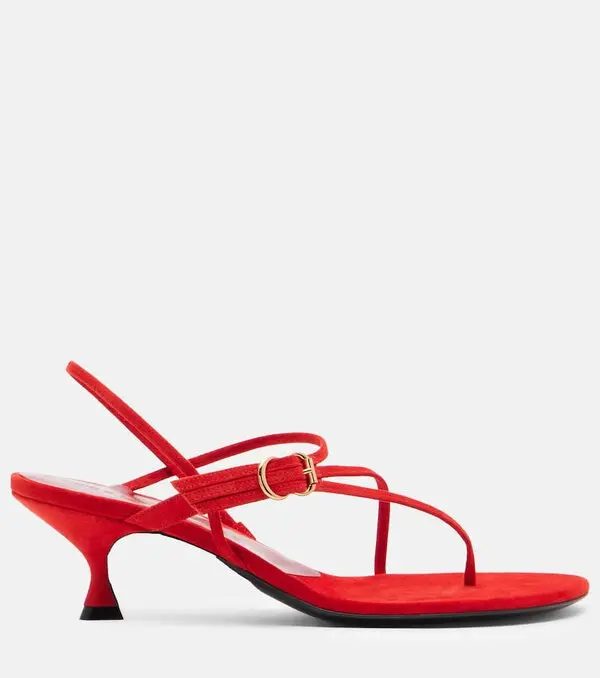 HERBERT LEVINE Starry Eyed 50 Suede Sandals - Red