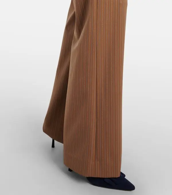 Veronica Beard Rimini Pinstripe Wide-leg Pants