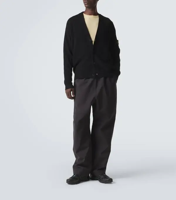 Stone Island Compass Cotton Cardigan - Black