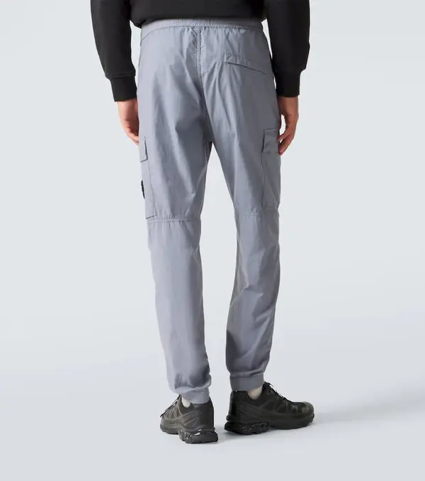 Stone Island Cotton-blend Cargo Pants - Blue