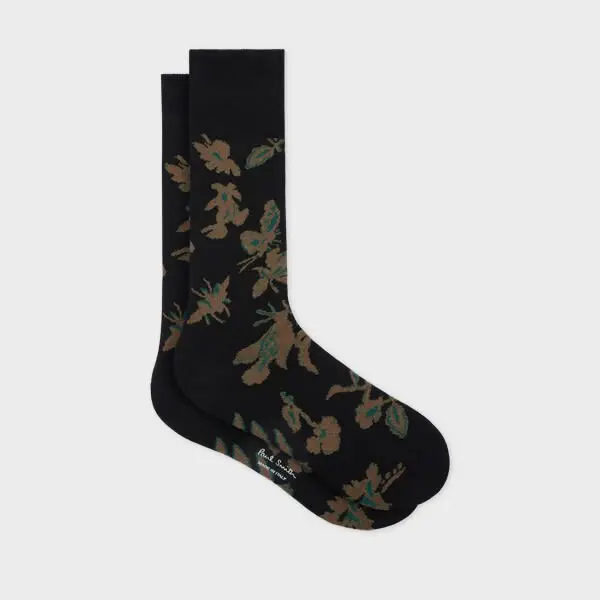 Paul Smith Cotton-blend 'bohemia' Socks - Black