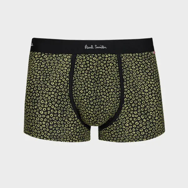 Paul Smith And Yellow 'daisies' Boxer Briefs - Black