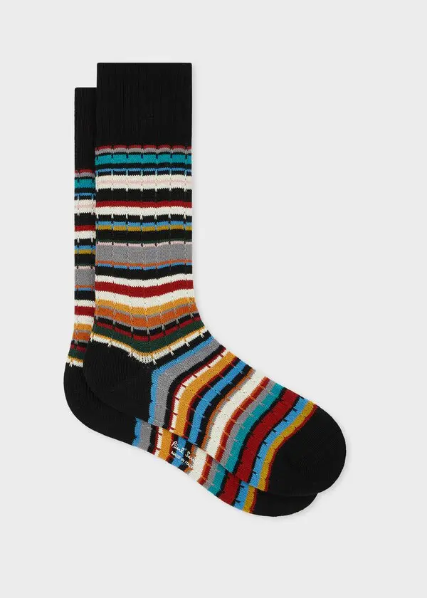 Paul Smith Cotton-blend 'signature Stripe' Socks - Multicolour