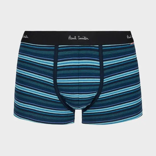 Paul Smith Navy Stripe Boxer Briefs - Blue