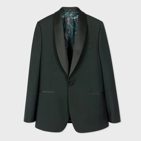 Paul Smith Tailored-fit Dark Wool-mohair Evening Blazer