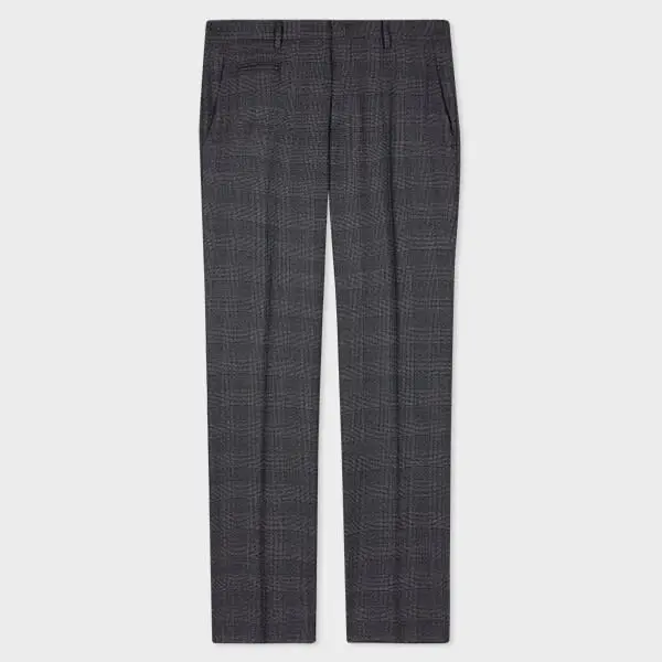 Paul Smith Slim-fit Natural Stretch Wool Trousers - Blue