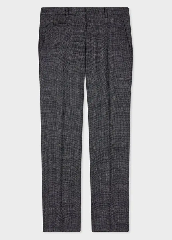 Paul Smith Slim-fit Natural Stretch Wool Trousers - Blue