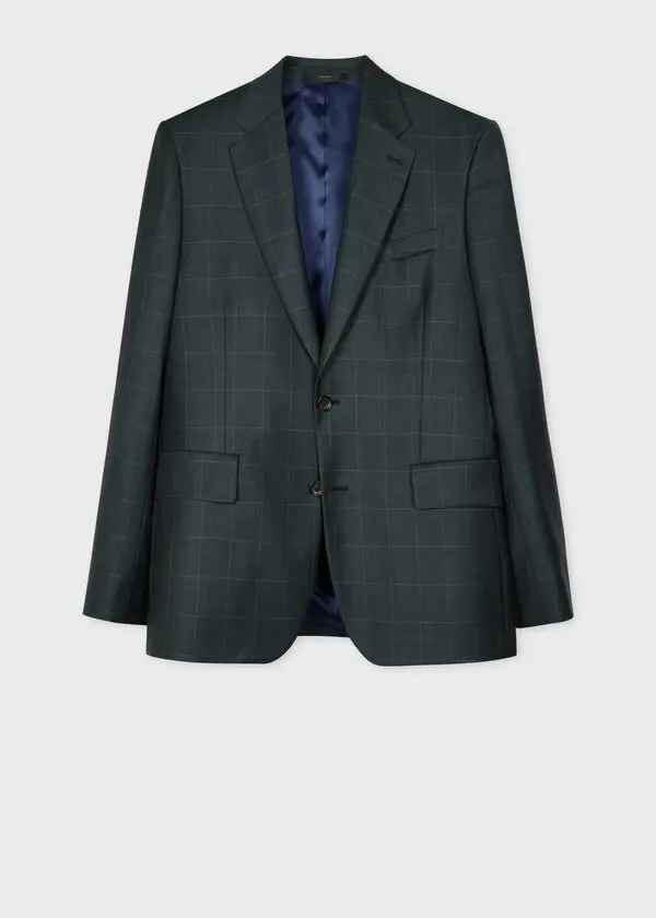 Paul Smith The Brierley Dark Check Wool Blazer