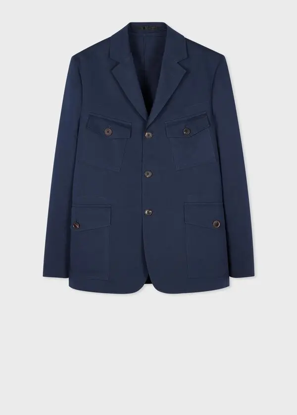 Paul Smith Cotton-linen Four Pocket Blazer