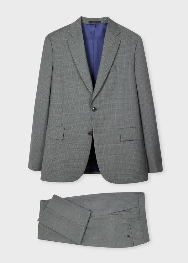 Paul Smith The Brierley Grey Check Wool Suit