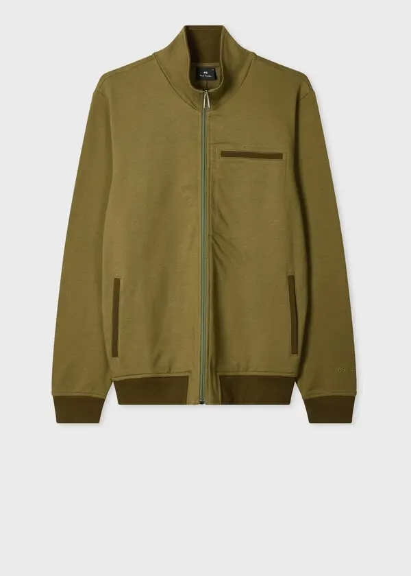 Paul Smith Cotton-blend Zip Up Sweatshirt