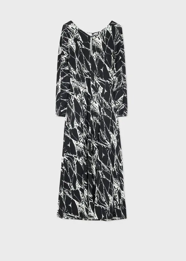 Paul Smith Abstract Printed Midi Dress