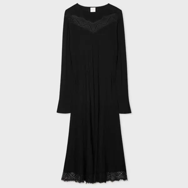 Paul Smith Knitted Lace Trim Dress