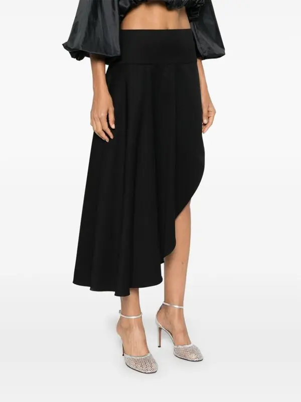 Alaïa Wool Asymmetric Skirt